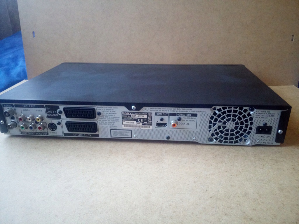 SONY RDR-HX780 - nagrywarka DVD z dyskiem HDD BCM - 9053046876 ...