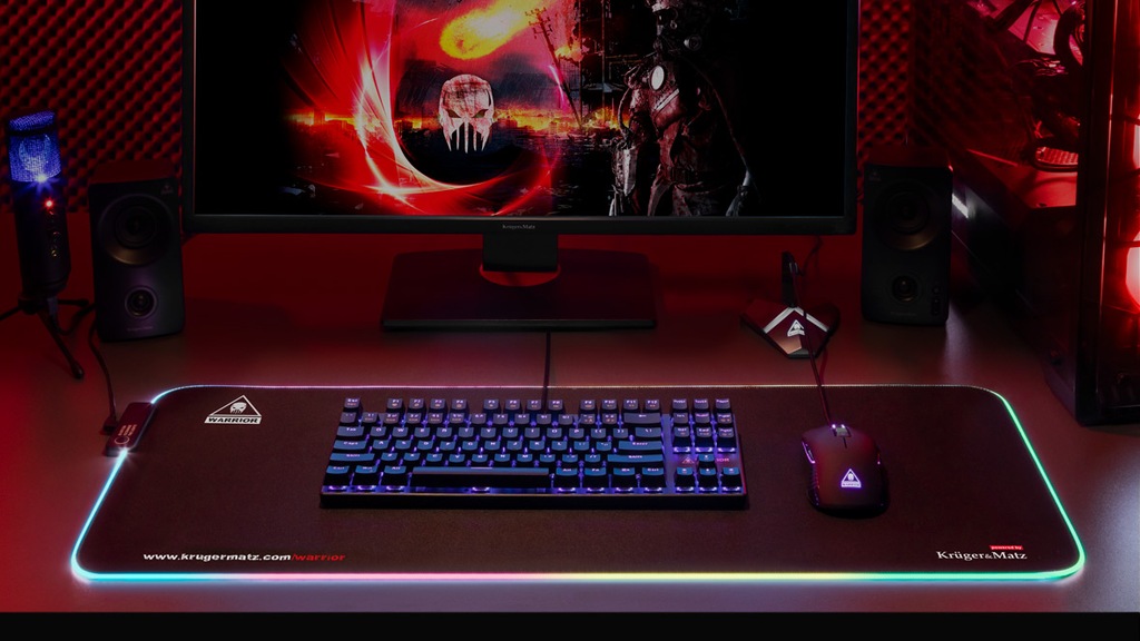 Купить КОВРИК ДЛЯ МЫШИ И КЛАВИАТУРА ДЛЯ ИГР С LED-подсветкой: отзывы ...