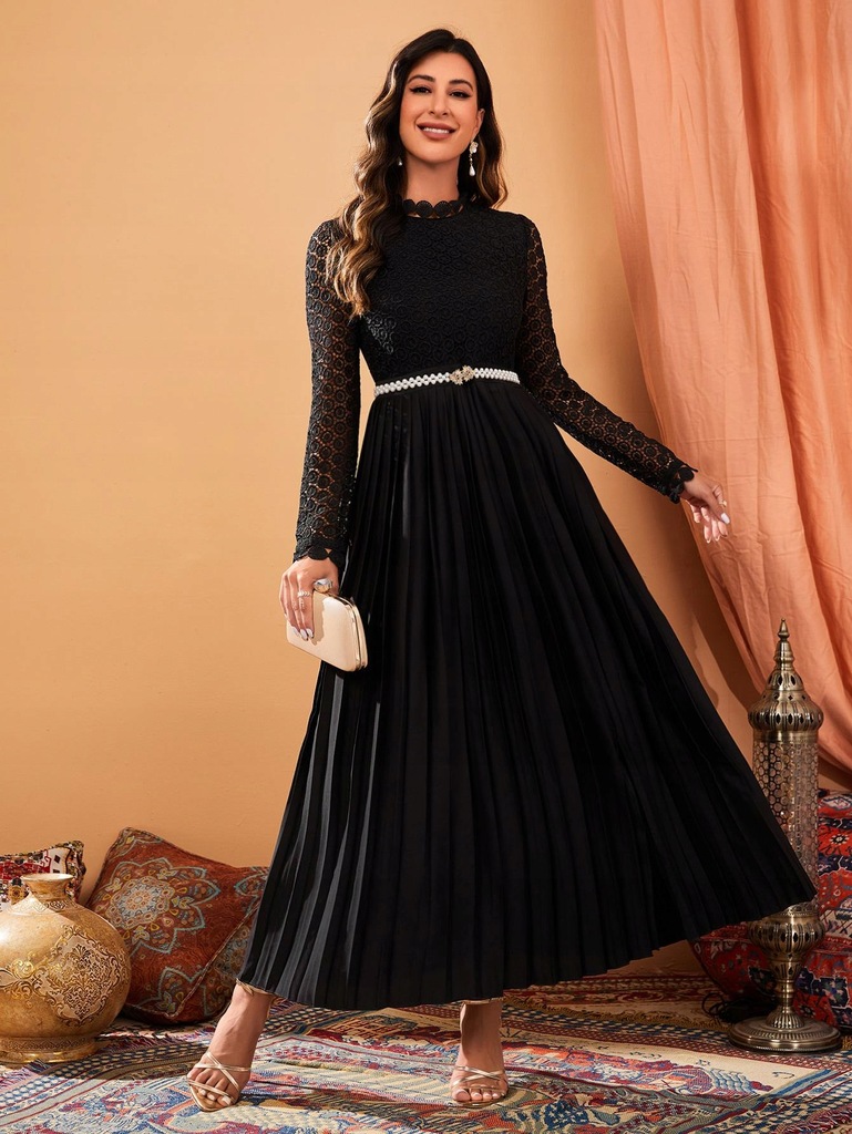 HAFT PRV ND5__XL SHEIN PLISOWANA SUKIENKA - 13527228267 - oficjalne archiwum Allegro