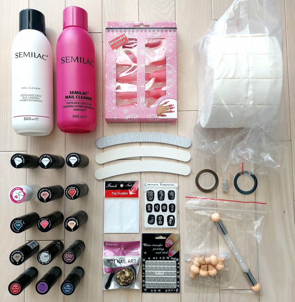 Duży Zestaw Lakierów Hybrydowch Semilac + Neonail - 13686628225 ...