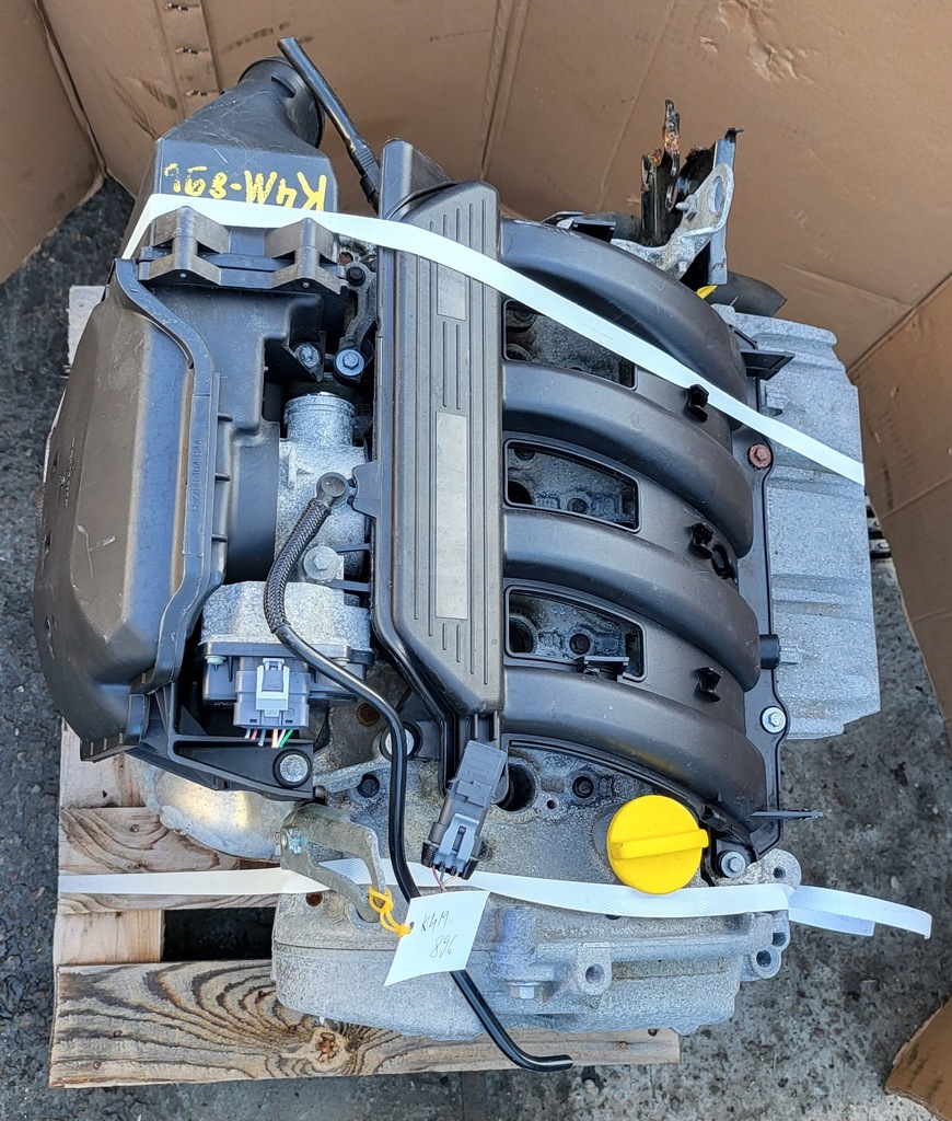 SILNIK KOMPLETNY K4M 896 DACIA DUSTER 1.6 16V - 12817974488 - oficjalne archiwum Allegro