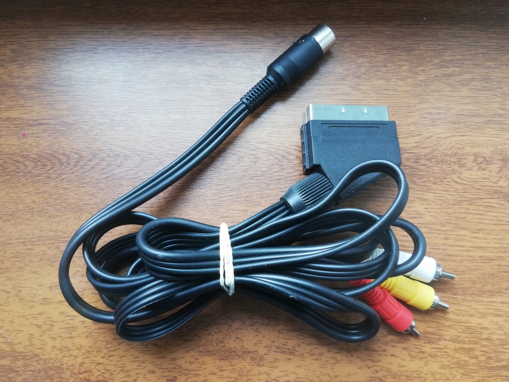 Kabel AV EURO SCART + 3xRCA CINCH ATARI XE XL 2,8m - 13549412079 ...