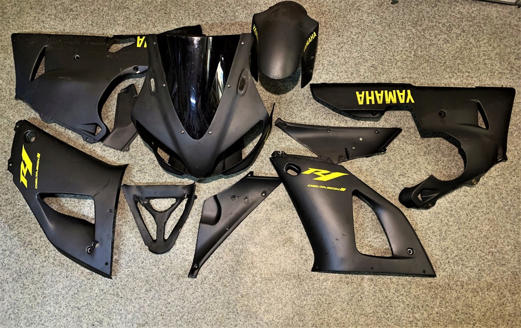 Komplet owiewek czasza Yamaha YZF R1 RN01 1998- - 12716940545 ...