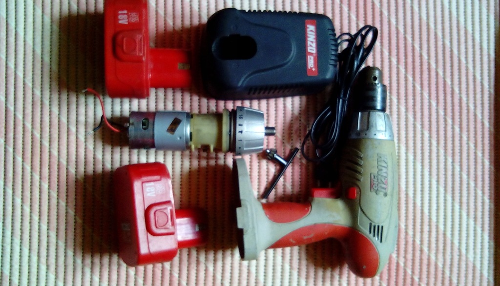 WKRĘTARKA KINZO PRO+18V WIERTARKA z UDAREM używana - 12021837018 ...