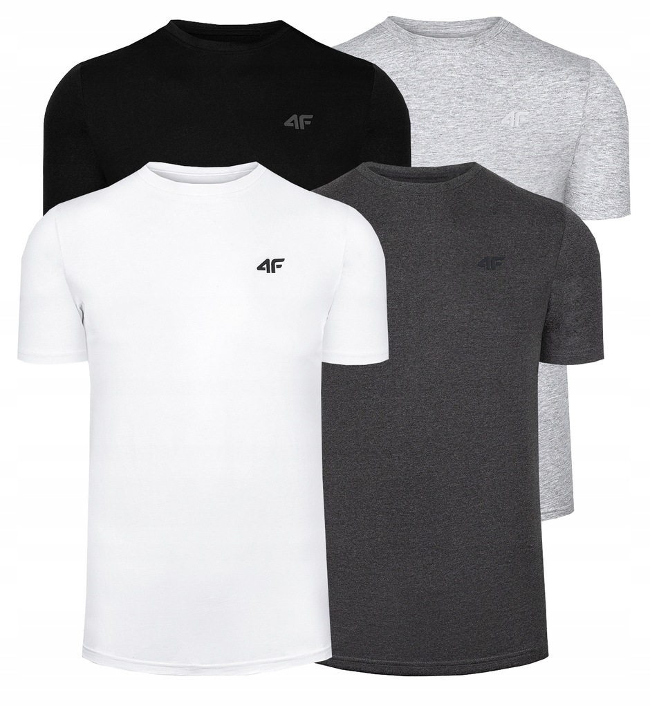 4F T-SHIRT KOSZULKA MĘSKA SPORTOWA ZESTAW 4SZT - 14096923049 ...