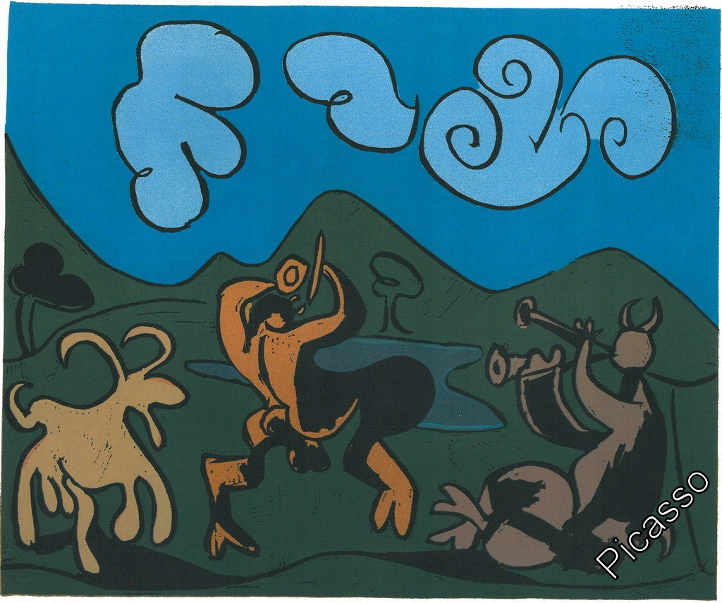 Grafika PICASSO - GRAFIKA LINORYTY #32 - 1988 r.! - 13138288263 ...