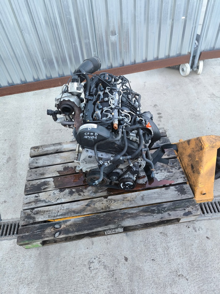 SILNIK KOMPLETNY AUDI VW SEAT SKODA 2.0 TDI CFH CFHD ORYGINAŁ KOMPLETNY ...
