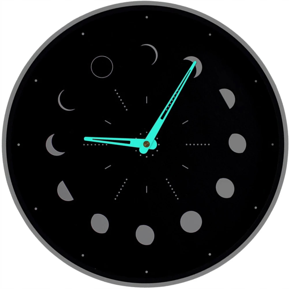 Moon Phase Clock Silent Wall Design Modern Clocks - 13864983053 ...