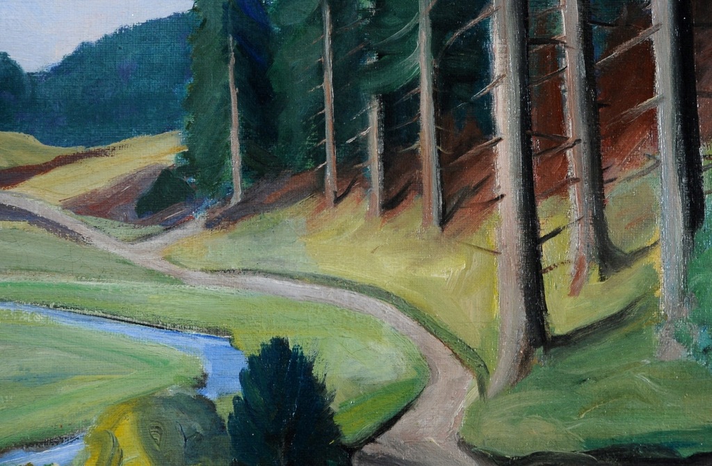 A. SORENSEN RANDBOL PIĘKNY OBRAZ OLEJNY 1958 ROK ! - 8001248626 ...