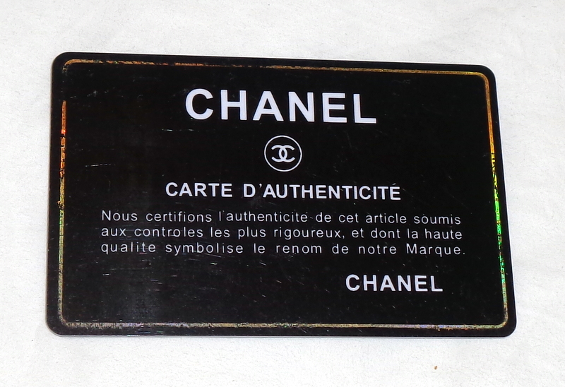 CHANEL Carte d'authenticite - karta lojalnościowa. - 12911330094 ...