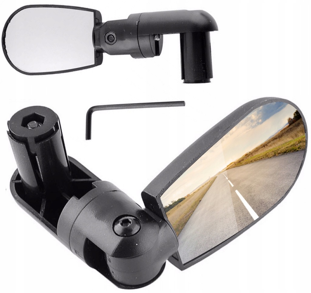 LUSTERKO ROWEROWE OBROTOWE 360 na Rower KIEROWNICĘ - 13253469558 ...