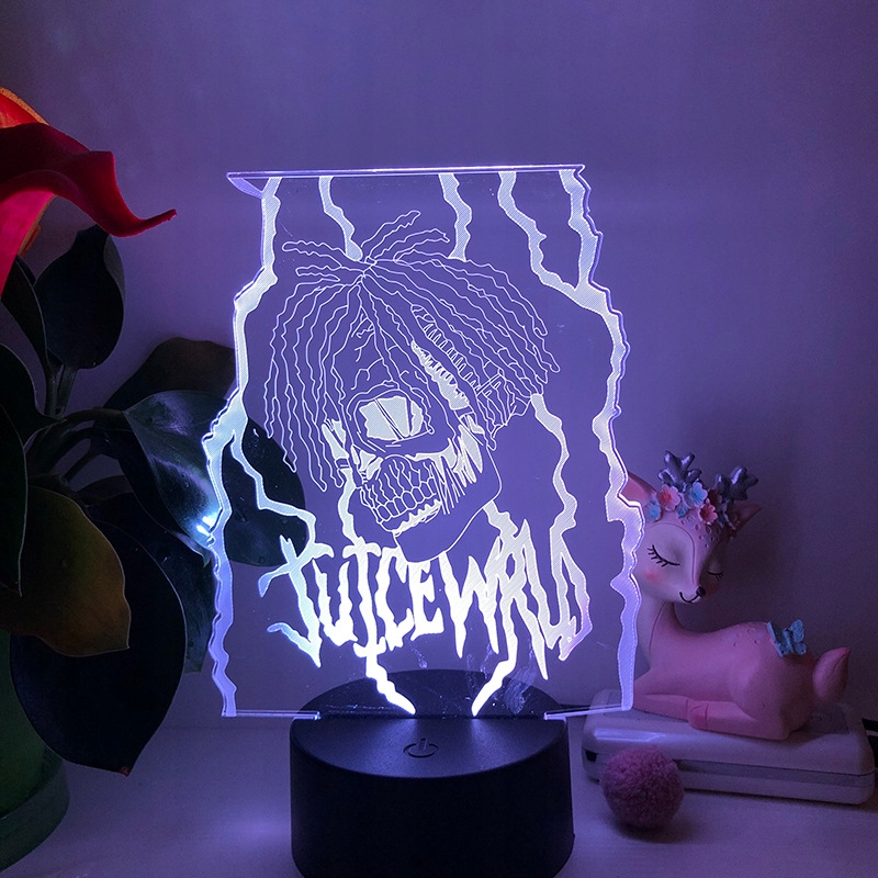 Juice Wrld 3d led lampa sypialnia manga ninght lig - 13492621278 ...
