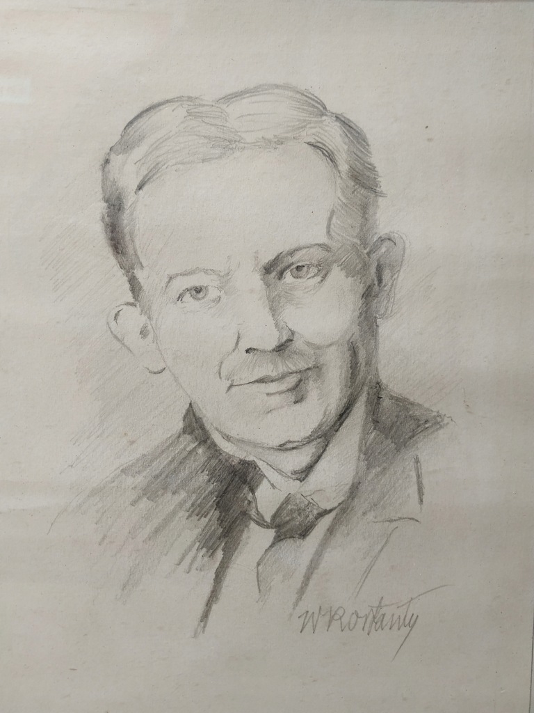 Wojciech Korfanty portret rysunek sygnowany - 12855403863 - oficjalne ...