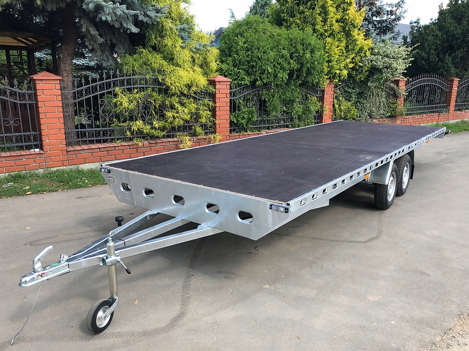 Przyczepa dwuosiowa platforma lekka Rydwan C750/L5 platforma 400x200cm ...