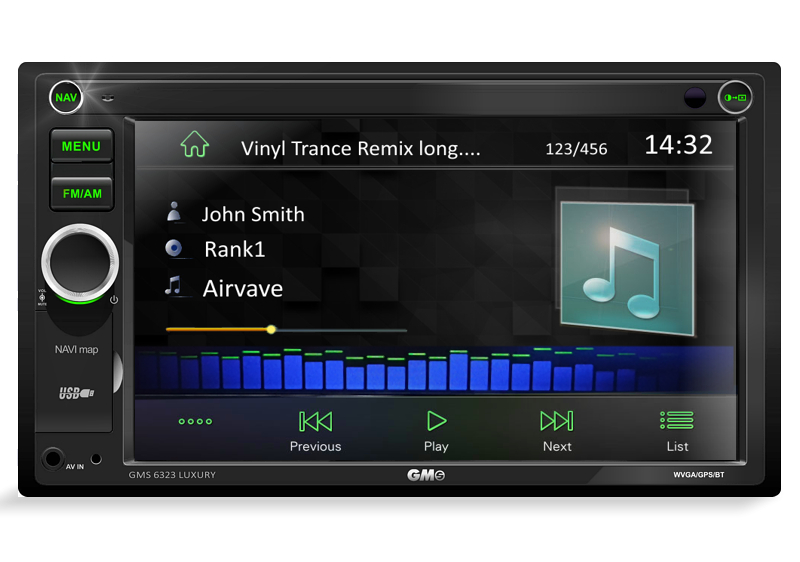 Radio samochodowe Nawigacja USB GMS 6323 NOWOŚĆ - 6737217161 ...