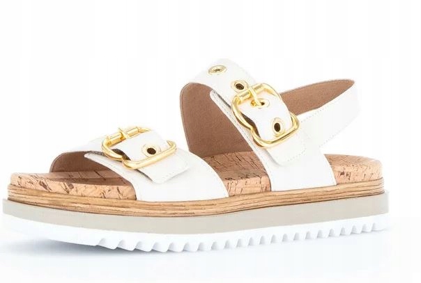 GABOR DAMSKIE SANDAŁY BIAŁE SKÓRZANE 38 1KCH - 13461981623 - oficjalne ...