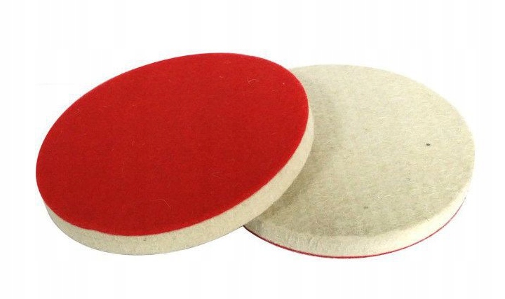 Filc polerski na rzep Z RZEPEM CZEPNYM 125mm x 10mm tarcza polerska krążek - 15699652411 ...