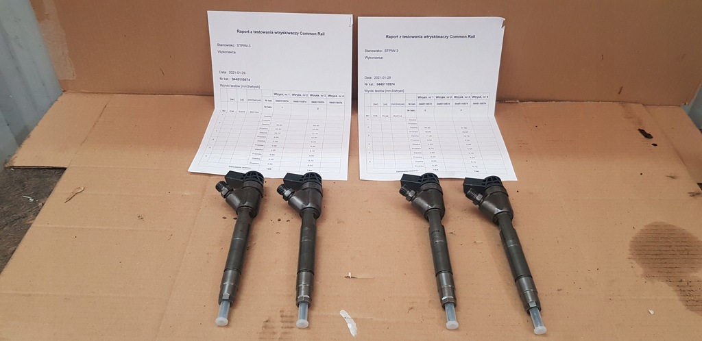 MERCEDES W447 WTRYSKIWACZE 0445110574 SPRAWDZONE - 10428775645 ...