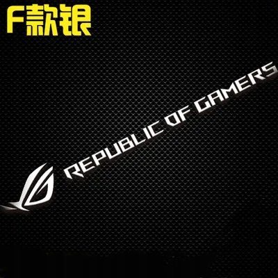 Asus ROG Republic of Gaming Metal Logo Sticker For Laptop Tablet ...