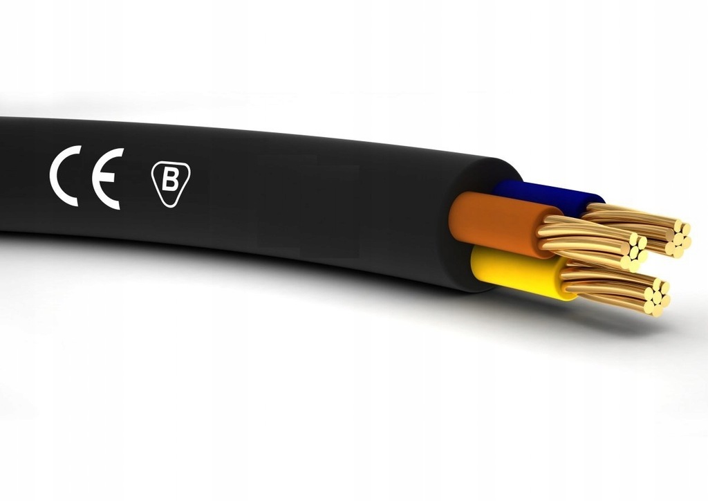 Przewód YLY 3x4 żo 0,6/1kV 1mb - 12761879562 - oficjalne archiwum Allegro