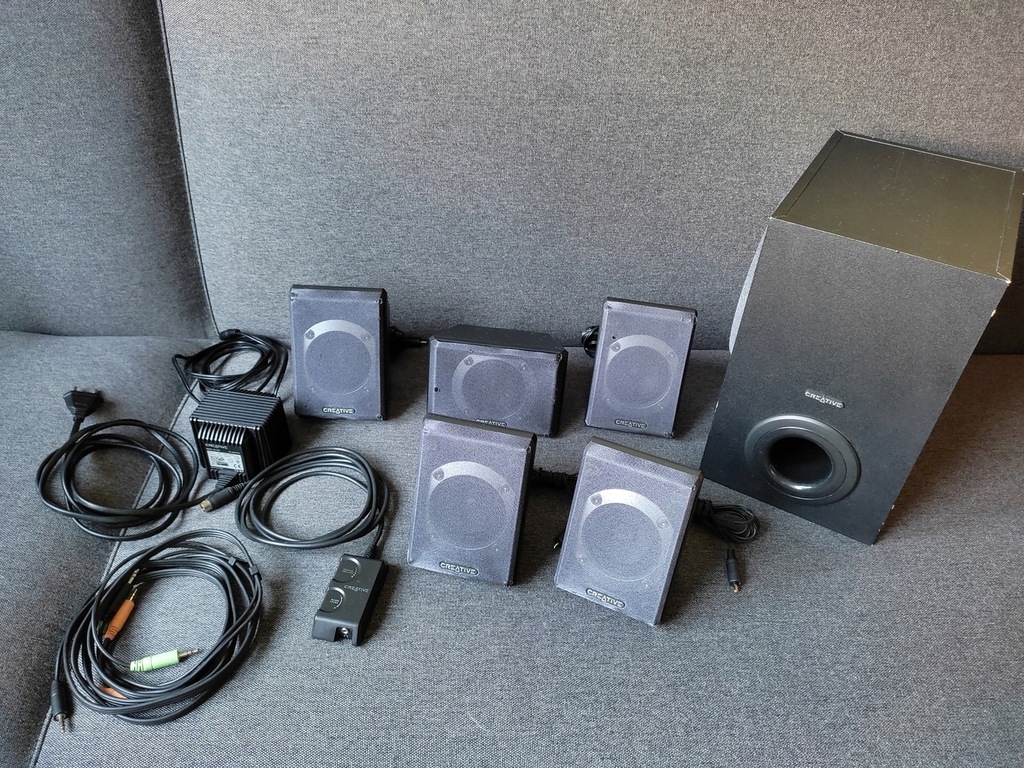 Głośniki 5.1 Creative Inspire P5800 Surround - 12881127503 - oficjalne ...