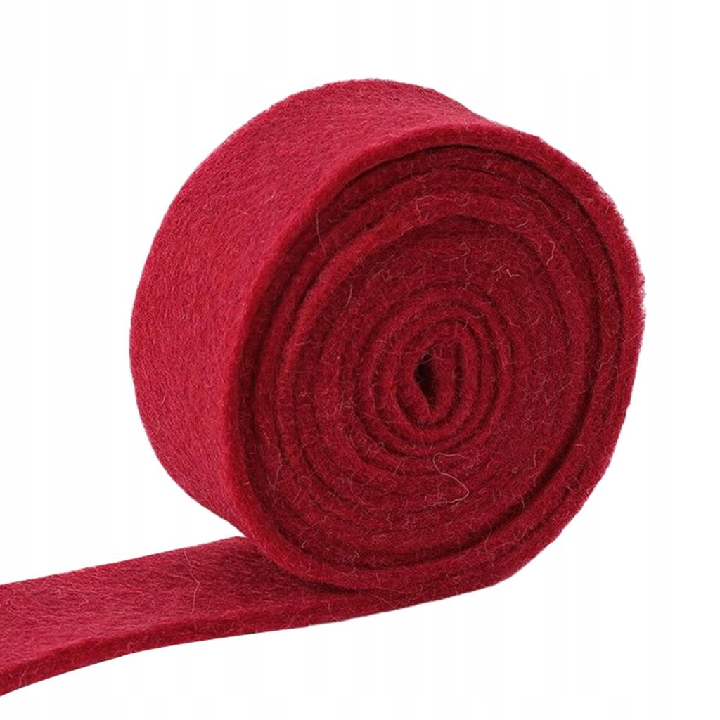 Wool Felt Ribbon DIY Craft Gift Bows 5Meters Sewing Appliques Roll Red ...