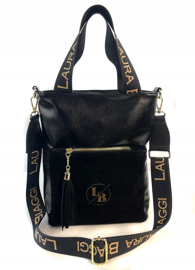 Torebka LAURA BIAGGI Kuferek Kieszonka Logo Polska - 10410637755 - oficjalne archiwum Allegro