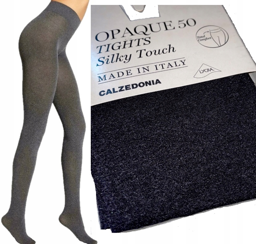 CALZEDONIA rajstopy 50den silky touch gri T.4 L/40 - 13651754716 ...