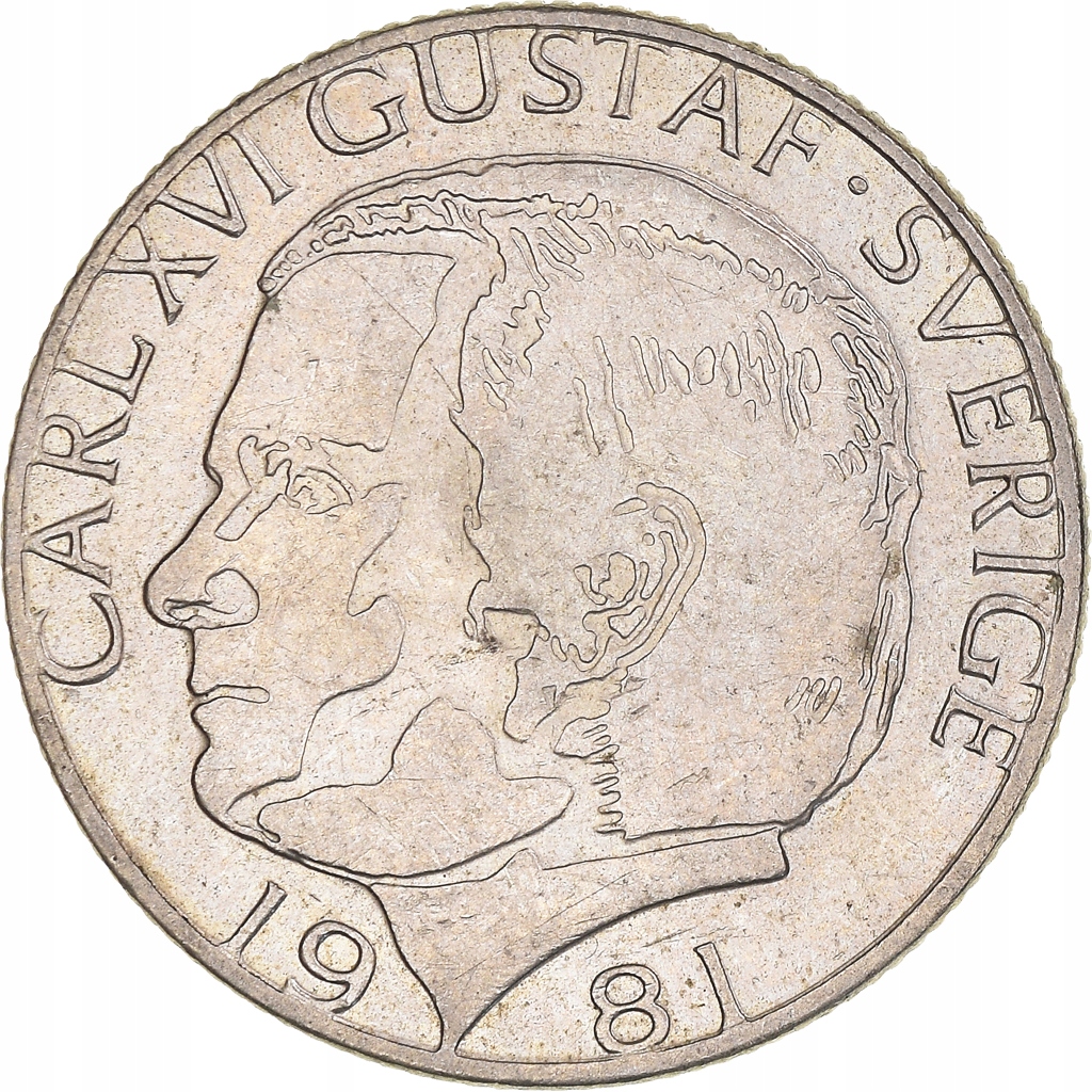 Moneta, Szwecja, Carl XVI Gustaf, Krona, 1981, AU( - 11891226836 - oficjalne archiwum Allegro
