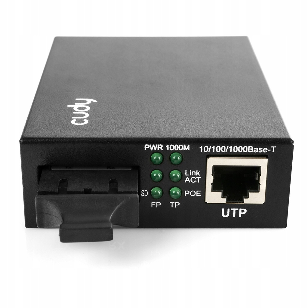 Media konwerter światłowodowy Cudy MC100GSA-20PoE+ - 13186503419 - oficjalne archiwum Allegro