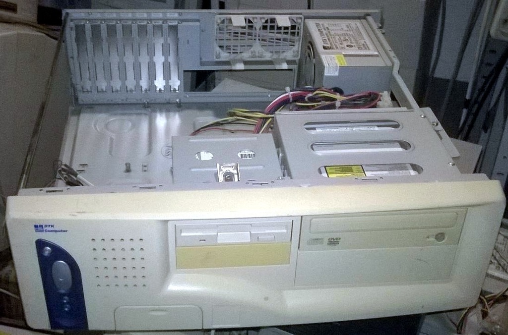 OBUDOWA ATX leżąca DESKTOP DTK z zasilaczem LUBLIN - 7242687935 ...