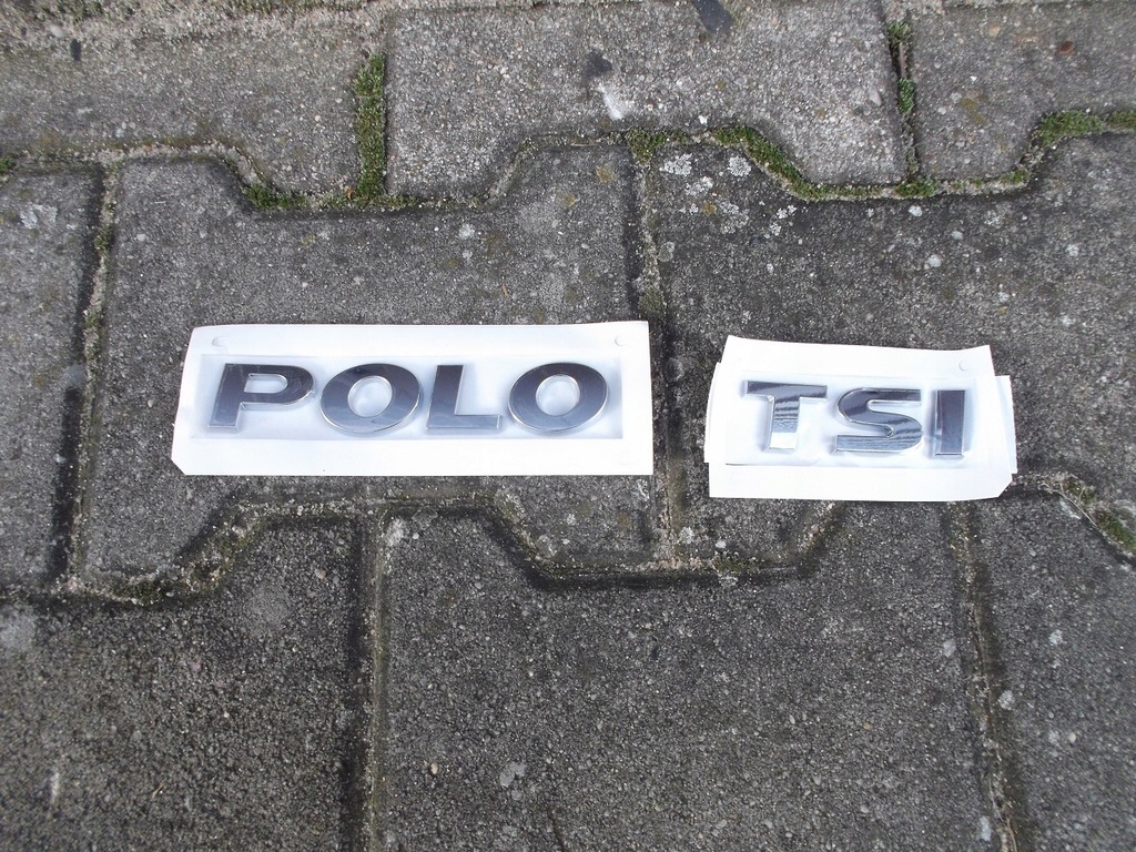 VW POLO TSI emblemat naklejka logo znaczki znaki - 9866898472 ...