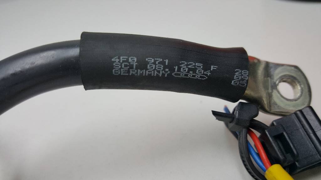 KLEMA PLUSOWA PRZEWÓD 4F0971225F AUDI A6 C6 3.0TDI - 7188974428 ...