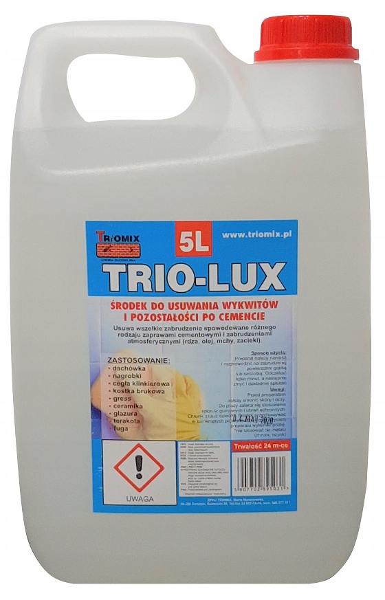 TRIO-LUX 5L PŁYN DO ZABRUDZEŃ - 11251672181 - oficjalne archiwum Allegro