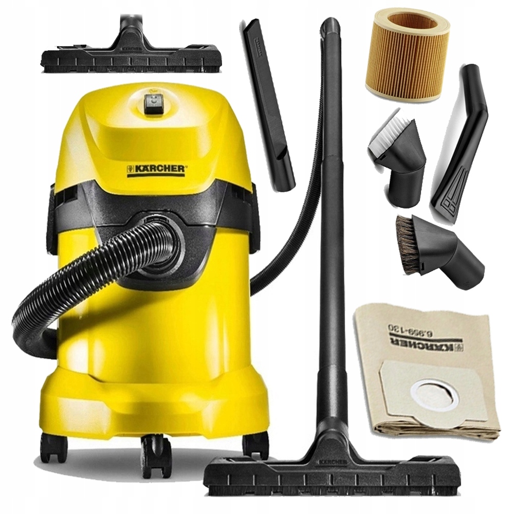 ODKURZACZ PRZEMYSŁOWY KARCHER WD3 BEZWORKOWY 1400W - 7971516025 - oficjalne archiwum Allegro