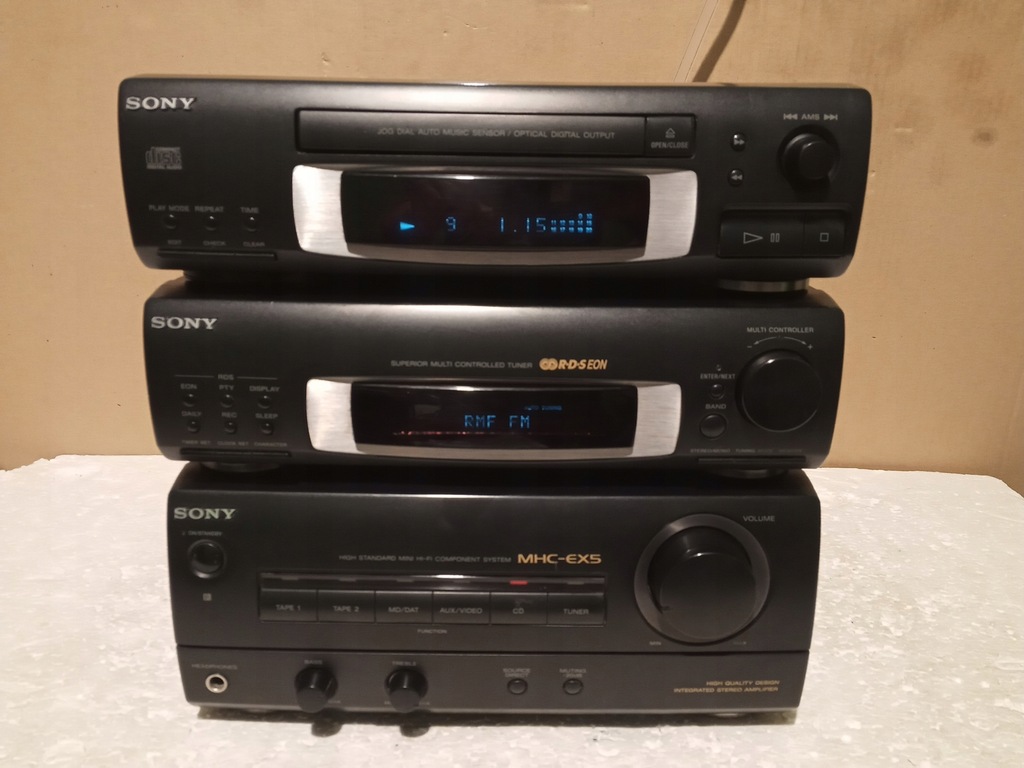 SONY MHC-EX5 + ST-EX10 + CDP-EX10 - 11420112763 - oficjalne archiwum Allegro