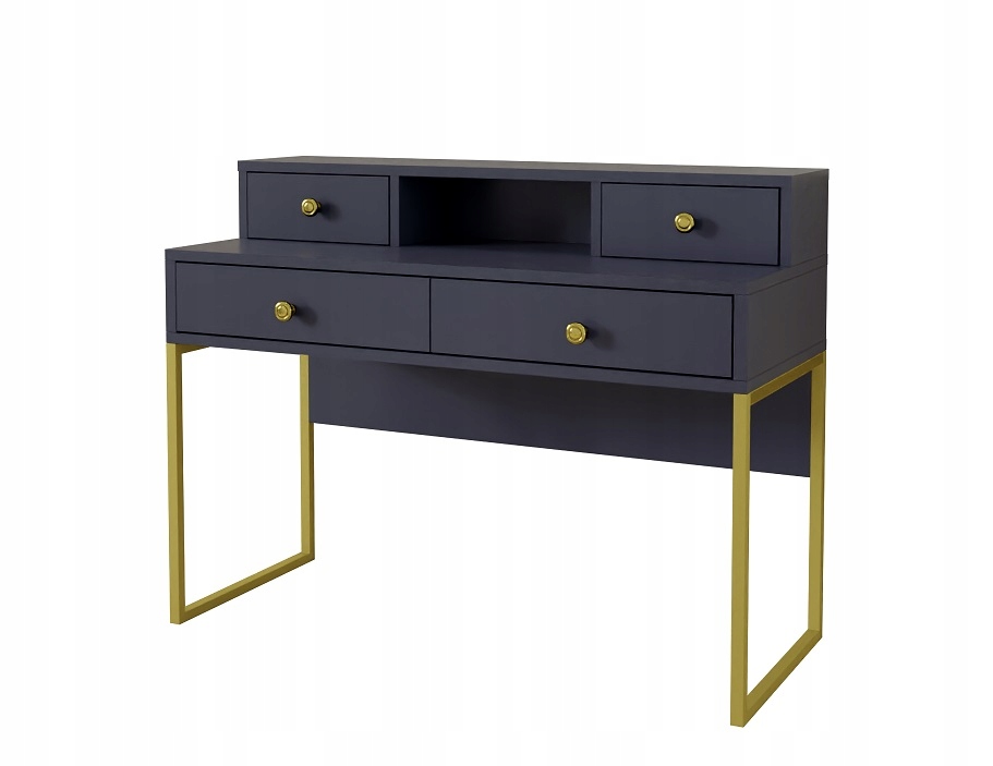 CLOE biurko toaletka 4S granatowy złote nogi - 11727050727 - oficjalne ...