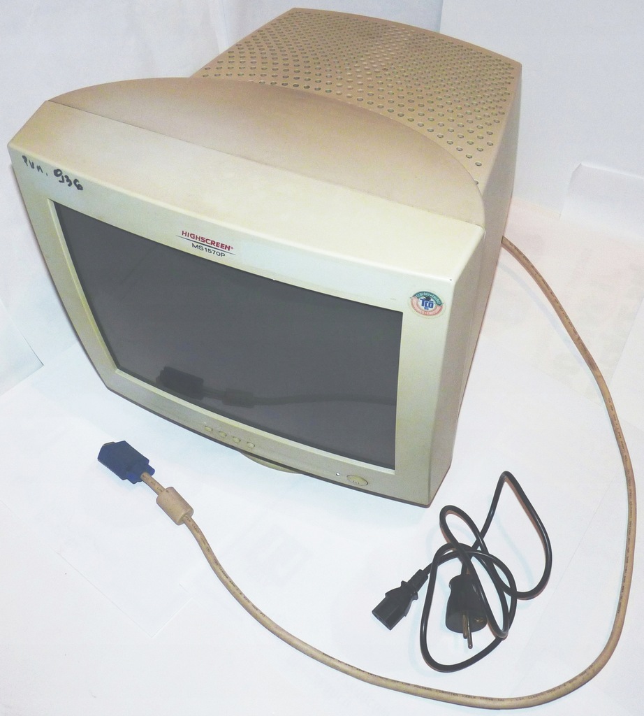 monitor CRT HIGHSCREEN MS1570P kolorowy ! SPAWNY ! - 12560637907 ...