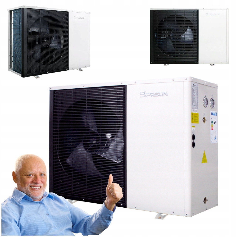 POMPA CIEPLA MONOBLOK INWERTER GENERATOR 6W 220V - 13514655052 ...