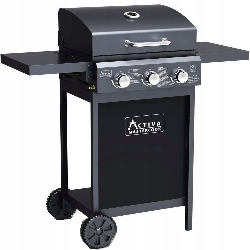 Grill gazowy Activa Mastercook Cabrio 8,4kW 3 pal* - 8525682019 ...