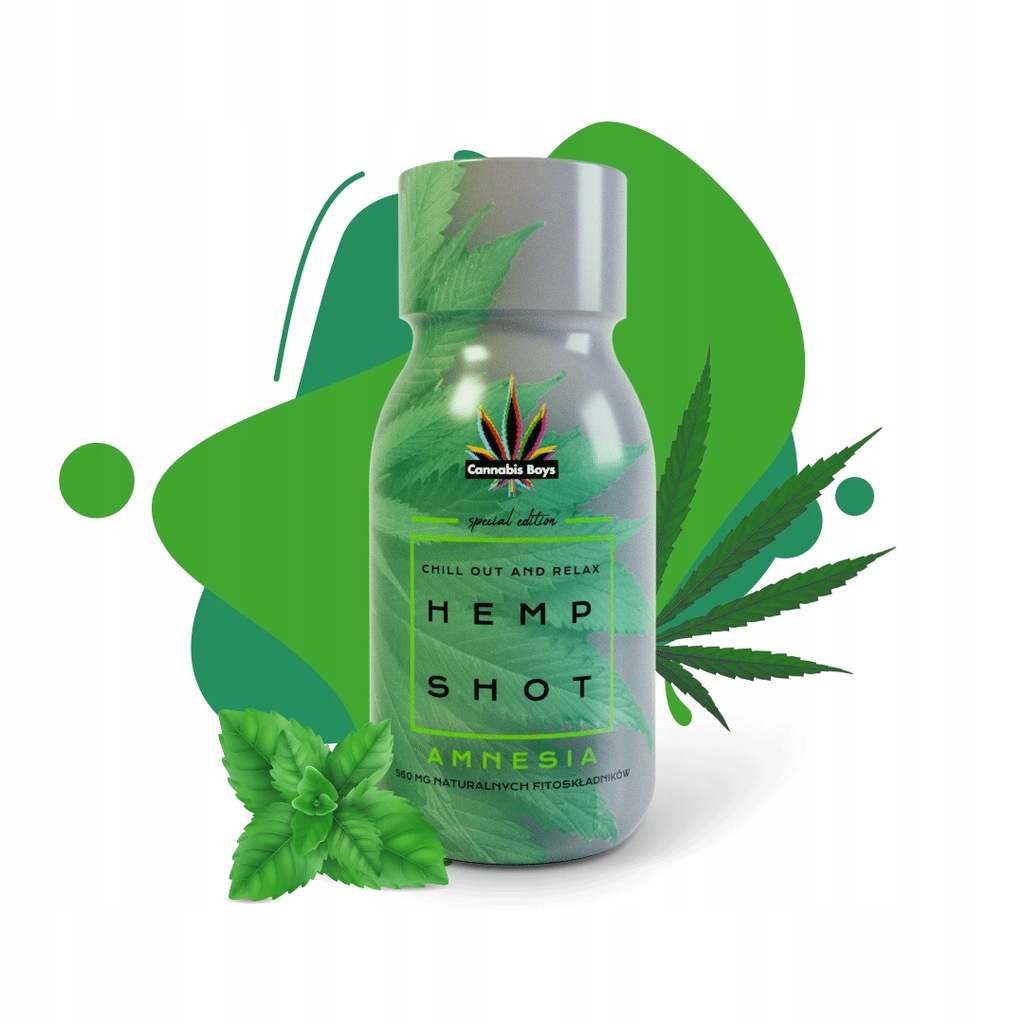 Shot konopny Hemp Shot Amnesia 560Mg Cannabis Boys - 13743504646 - oficjalne archiwum Allegro