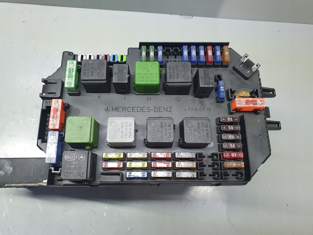 Moduł SAM skrzynka bezpieczników Merc S-klasa W221 - 12544344494 - oficjalne archiwum Allegro