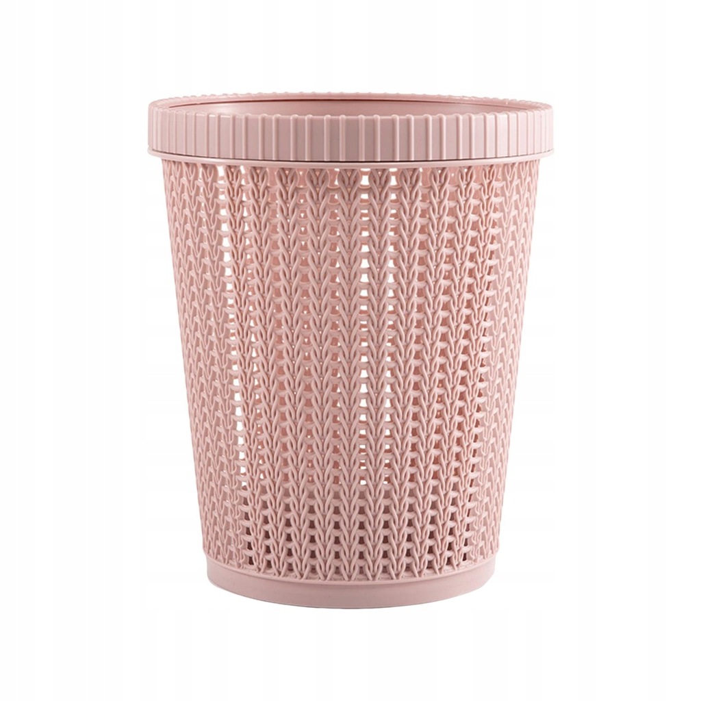 Trash Bin, Waste Paper Bin Basket, Rubbish Basket, Dustbin Bucket, Pink ...