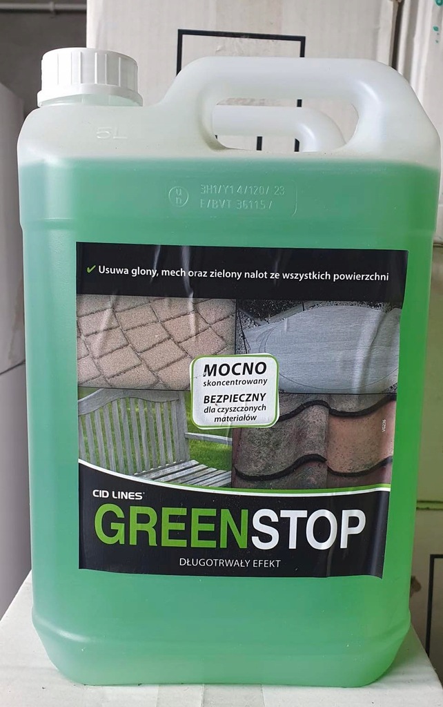 GREENSTOP green stop cid lines usuwa zielone osady z kostki dachu 5L ...