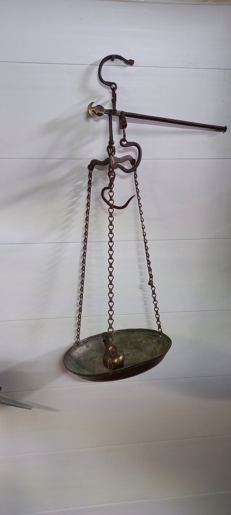 stara waga jedno szalkowa w oryginalnym stanie - 12436042846 ...