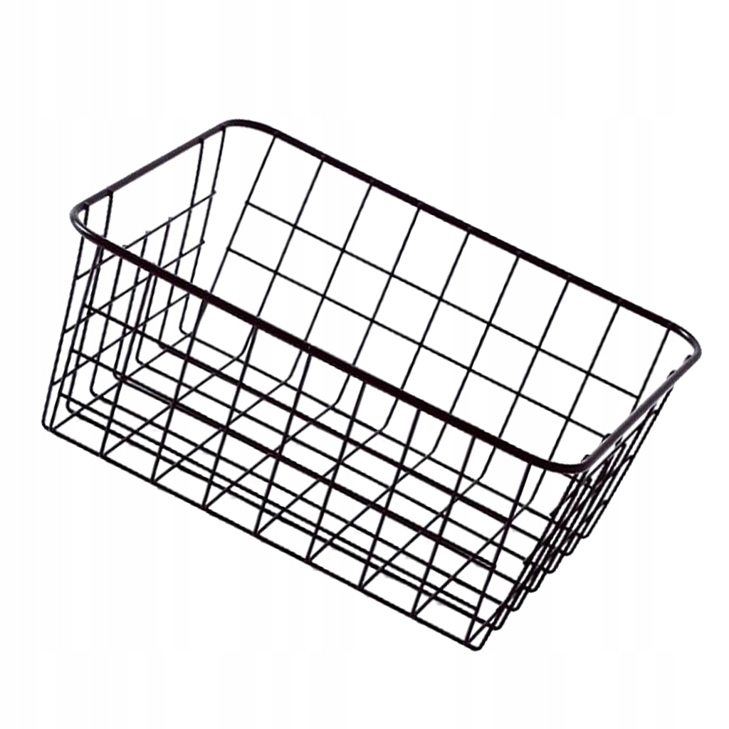 Basket Metal Basket Rack for Kitchen Counter Black without interlining ...