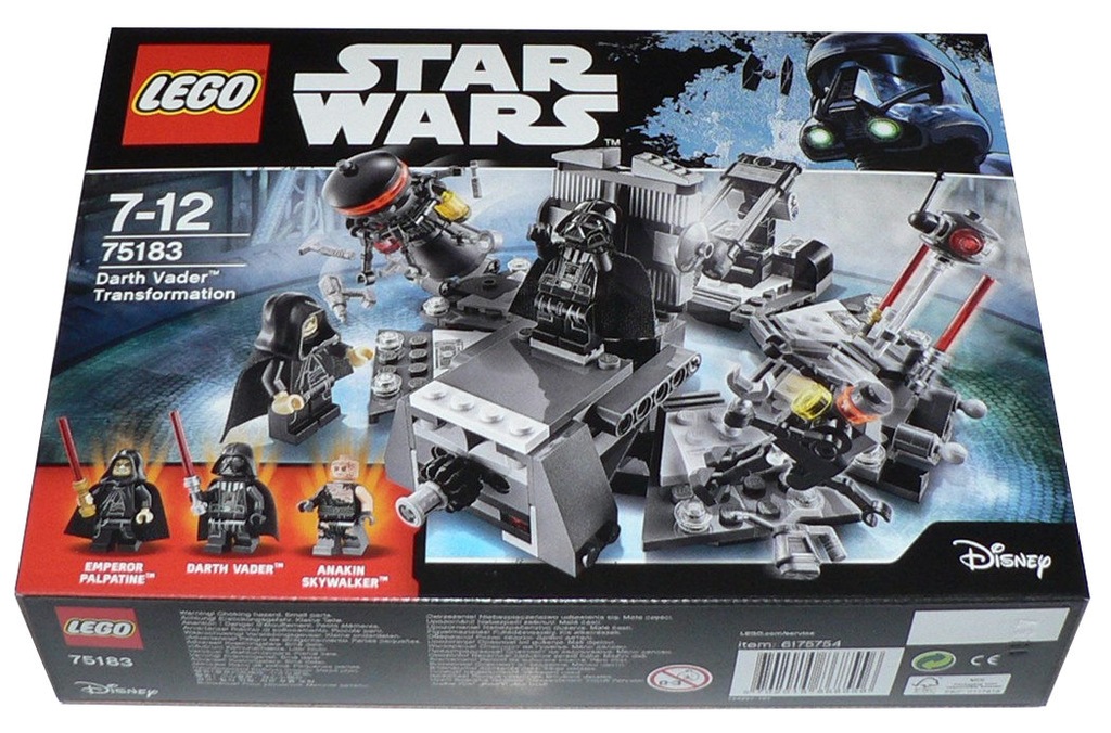 LEGO 75183 - Star Wars TRANSFORMACJA DARTHA VADERA - 8585314270 ...