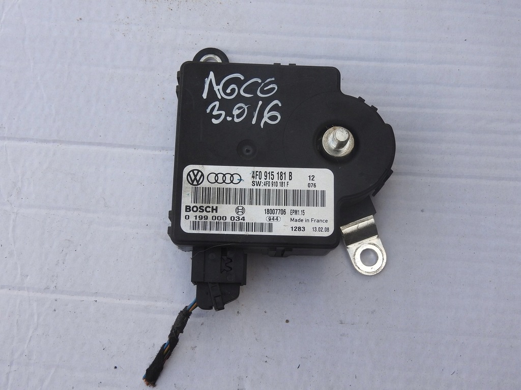 AUDI A6 S6 C6 MODUŁ STEROWNIK AKUMULATORA KLEMA 4F0915181B - 14492145282 - oficjalne archiwum ...