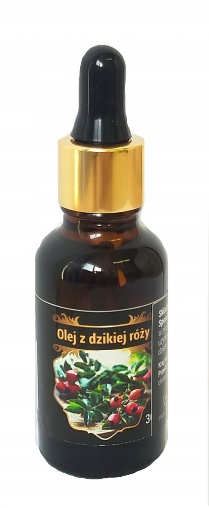 OLEJ Z DZIKIEJ RÓŻY 30ML TŁOCZONY NA ZIMNO - 12707552807 - oficjalne archiwum Allegro