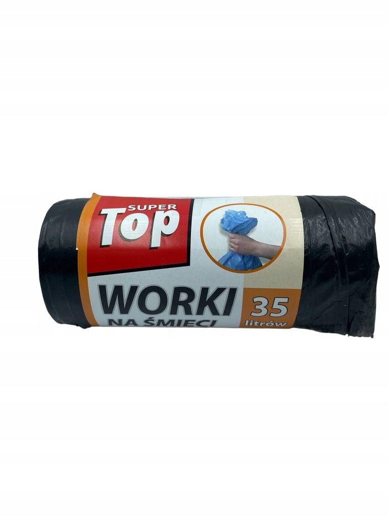 5 x Worki na smieci mocne TOP 35 L x 15 szt - 15031879068 - oficjalne ...